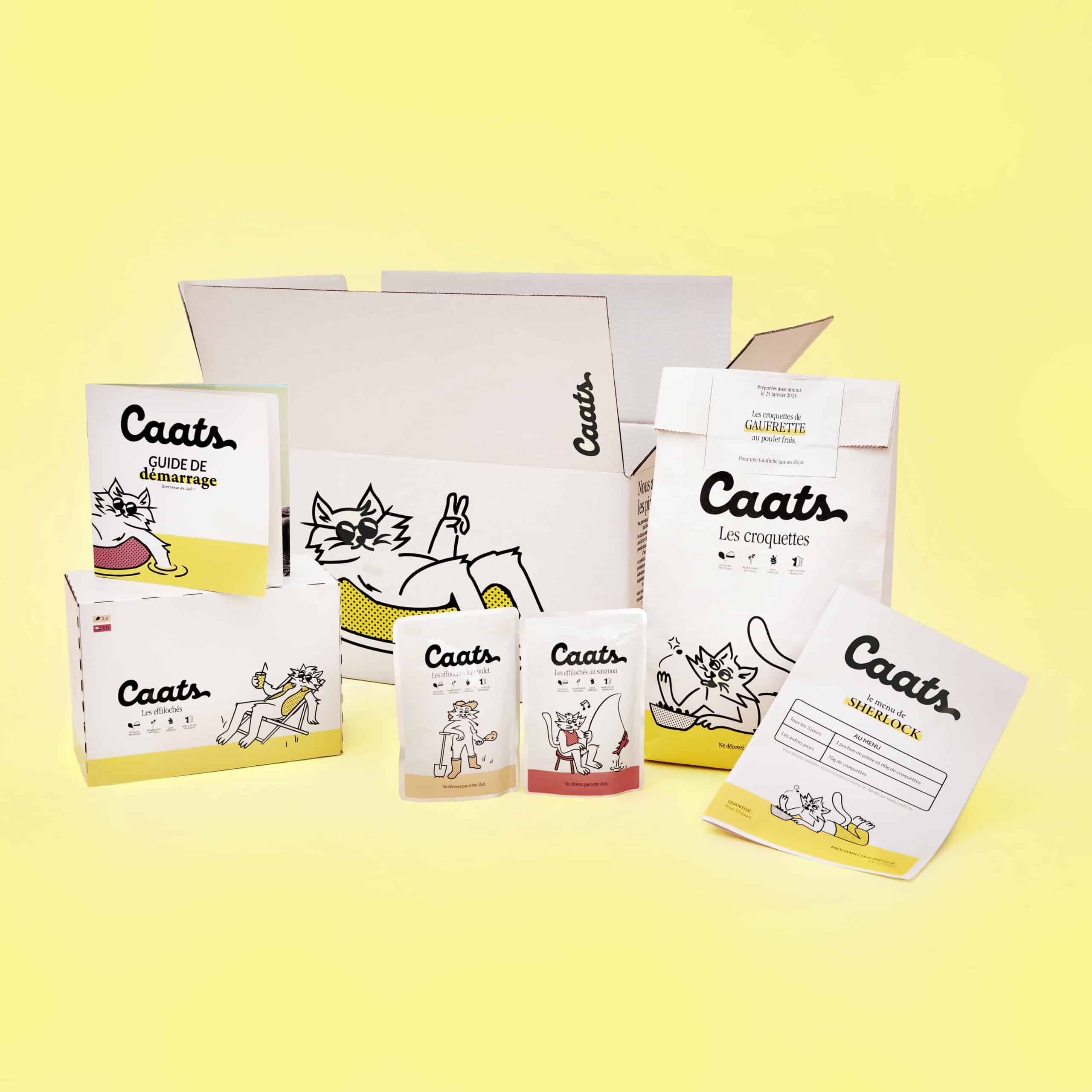 Menu personnalisé chat stérilisé - Sans Céréales et 100% naturel - Caats