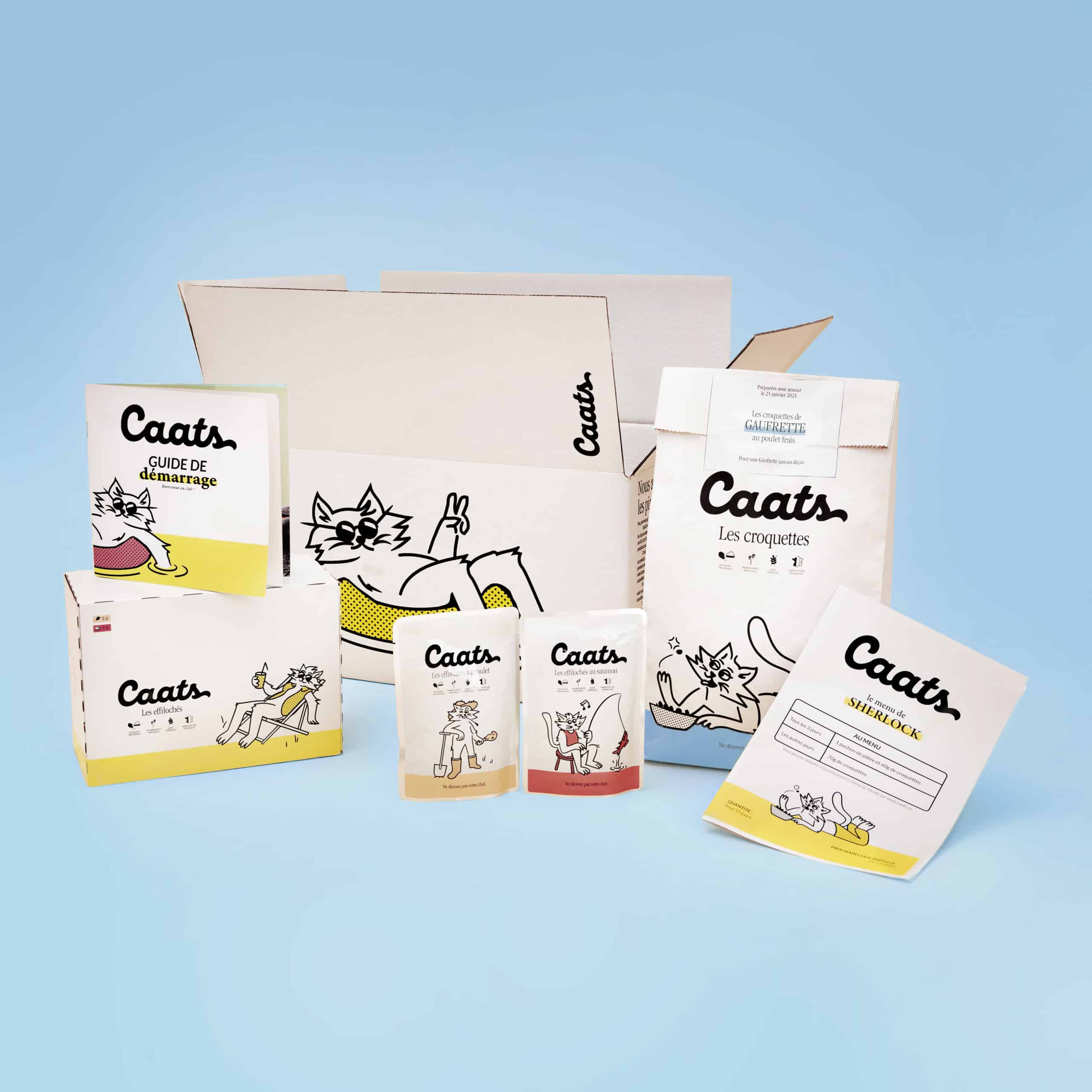 Menu personnalisé pour chat sénior - Sans Céréales, 100% naturel - Caats