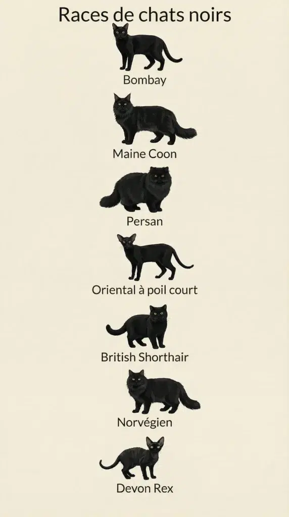 Races de chats noirs : guide complet 2026 des félins à la robe sombre